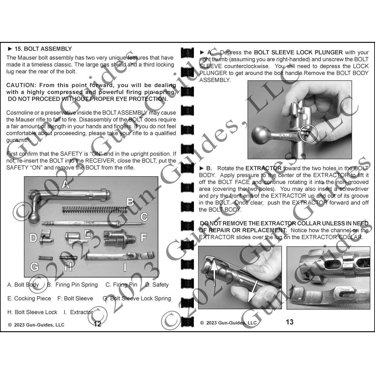 GUN-GUIDES ASSEMBLY AND DISASSEMBLY GUIDE FOR THE MAUSER 98K & M48