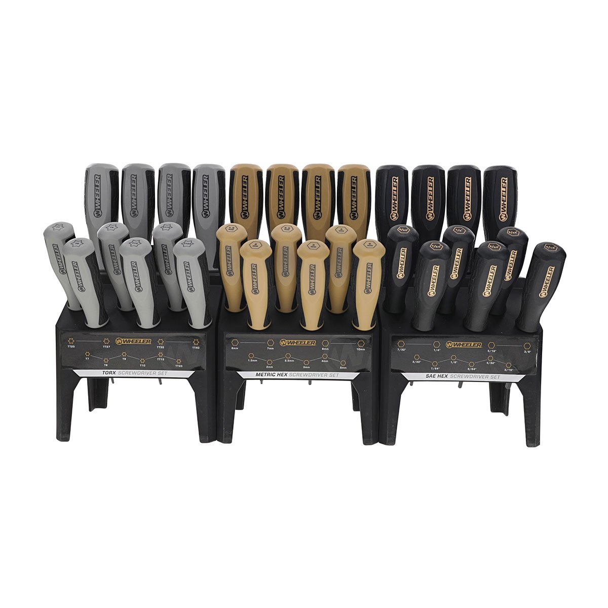 WHEELER ENGINEERING HEX/TORX BENCHTOP SCREWDRIVER SET
