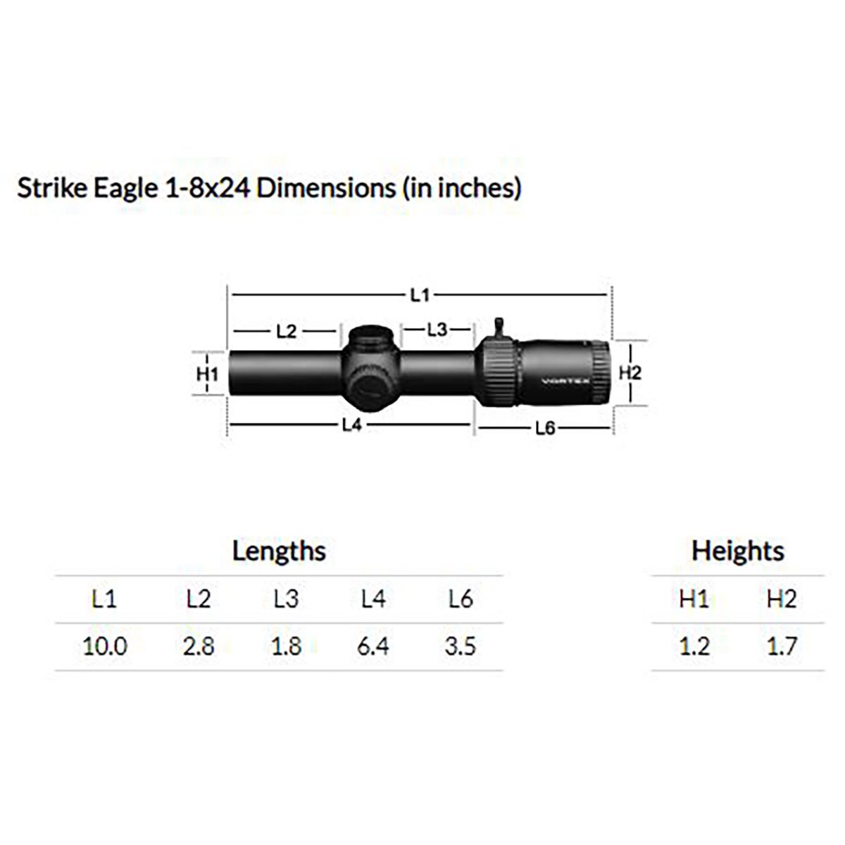 VORTEX OPTICS STRIKE EAGLE 1-8X24MM SFP ILLUMINATED RIFLE SCOPE | Brownells