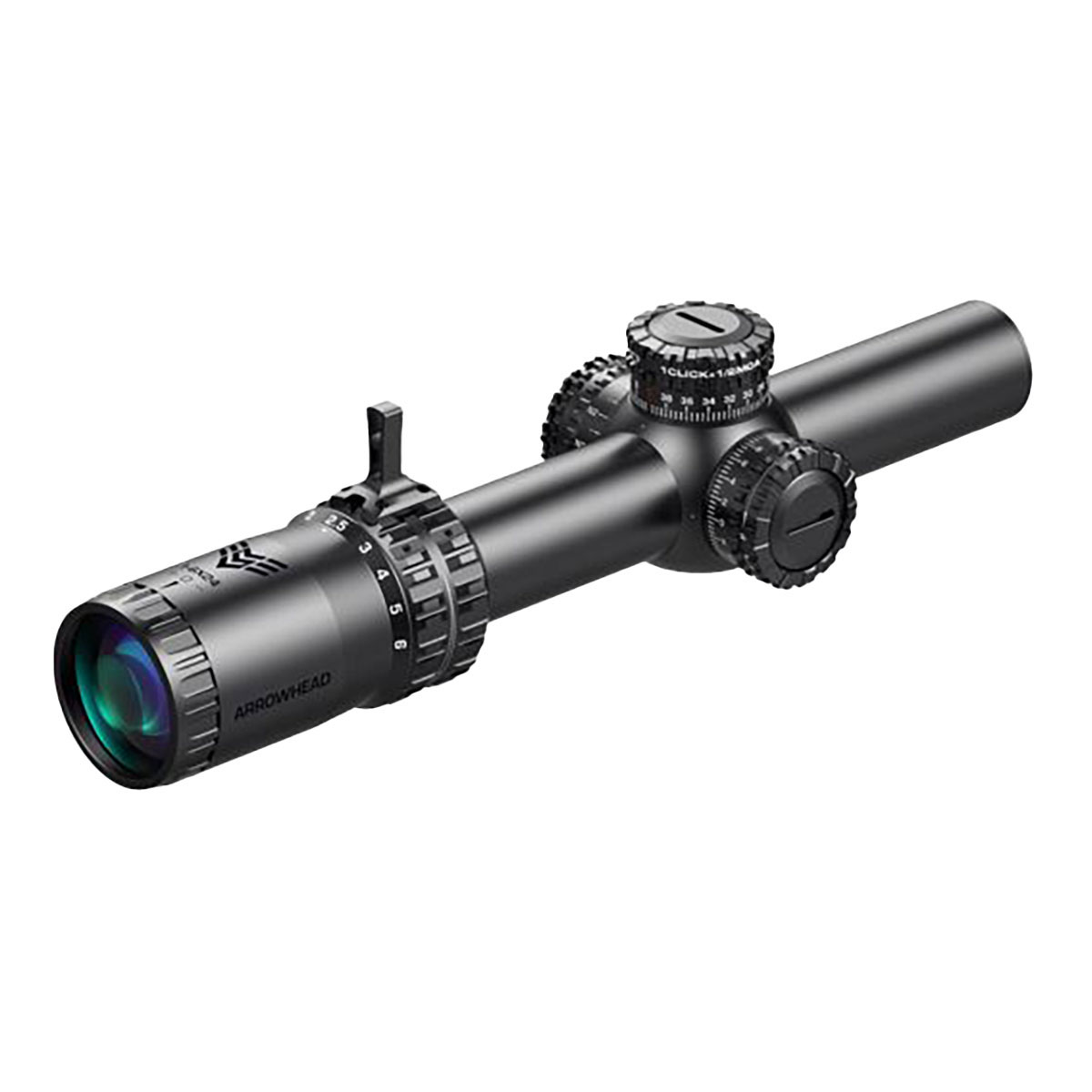 SWAMPFOX OPTICS ARROWHEAD LVPO 1-6X24MM SFP ILLUMINATED RIFLE SCOPE