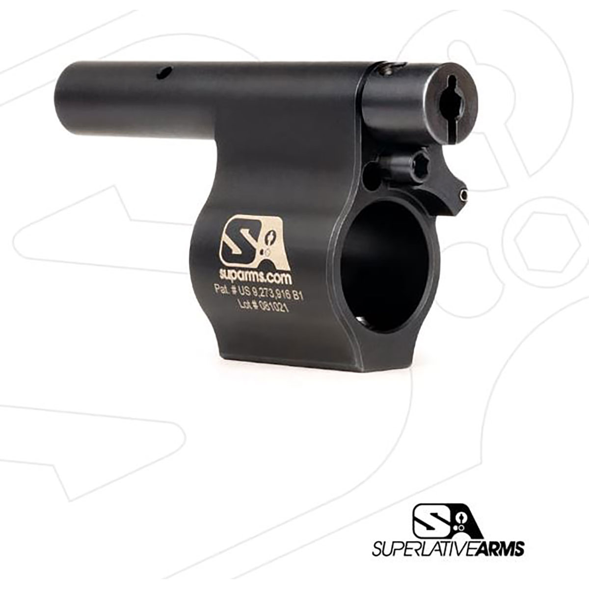 SUPERLATIVE ARMS LLC AR-15 ADJUSTABLE PISTON SYSTEM WITH SOLID 0.625 ...