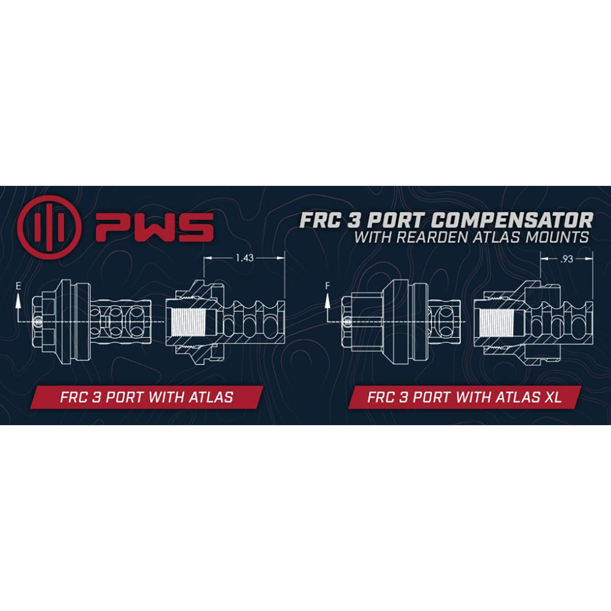 PRIMARY WEAPONS FRC 308 CALIBER THREE-PORT COMPENSATOR