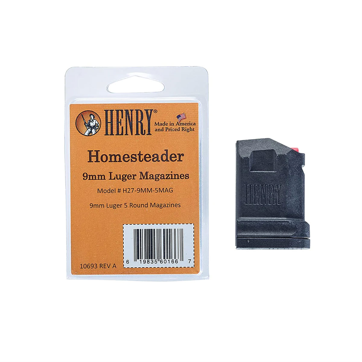 HENRY REPEATING ARMS H027 HOMESTEADER 9MM LUGER RIFLE MAGAZINE