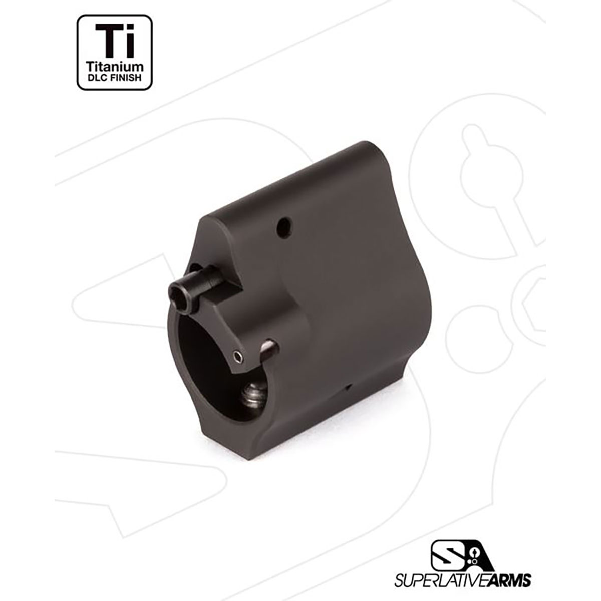 SUPERLATIVE ARMS LLC AR-15 SOLID ADJUSTABLE GAS BLOCK