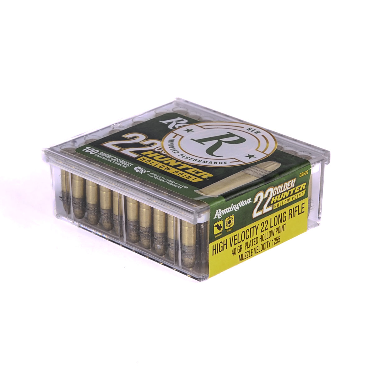 REMINGTON GOLDEN HUNTER 22 LONG RIFLE RIMFIRE AMMO