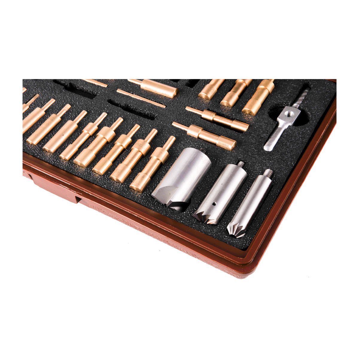 BROWNELLS HANDGUN MASTER CHAMFERING AND FACING COMBO SET W /BRASS PILOTS