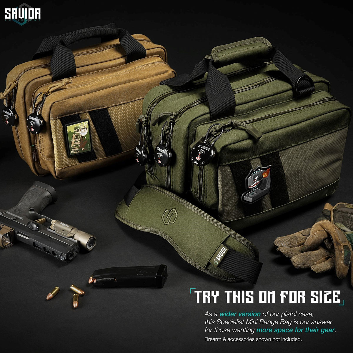 SAVIOR EQUIPMENT SPECIALIST MINI RANGE BAGS FOR HANDGUNS