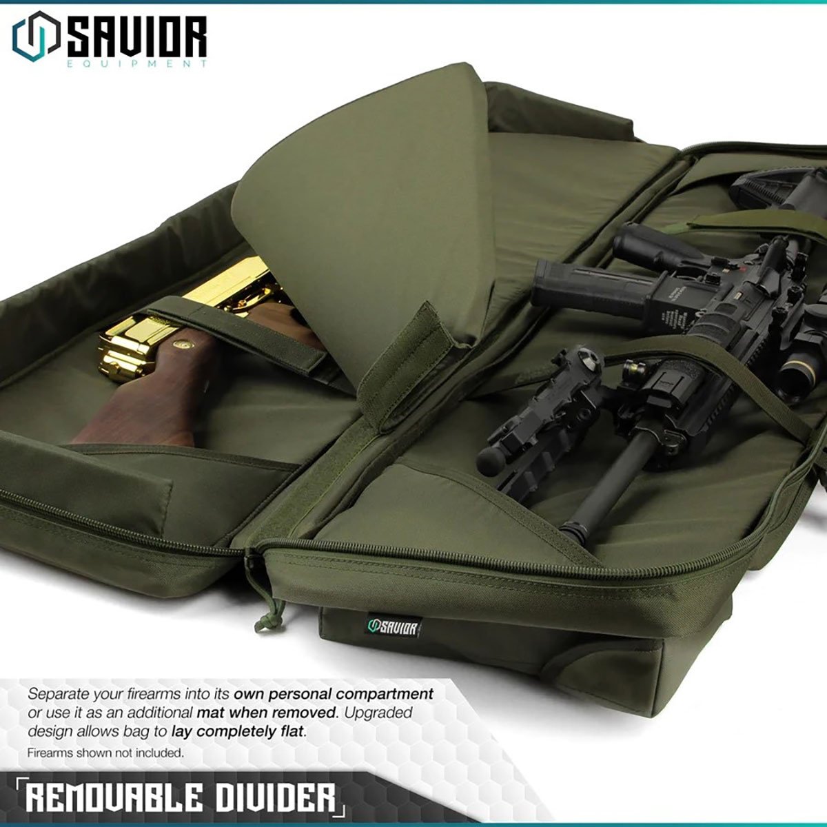 SAVIOR EQUIPMENT URBAN WARFARE LOW PROFILE DOUBLE RIFLE CASES