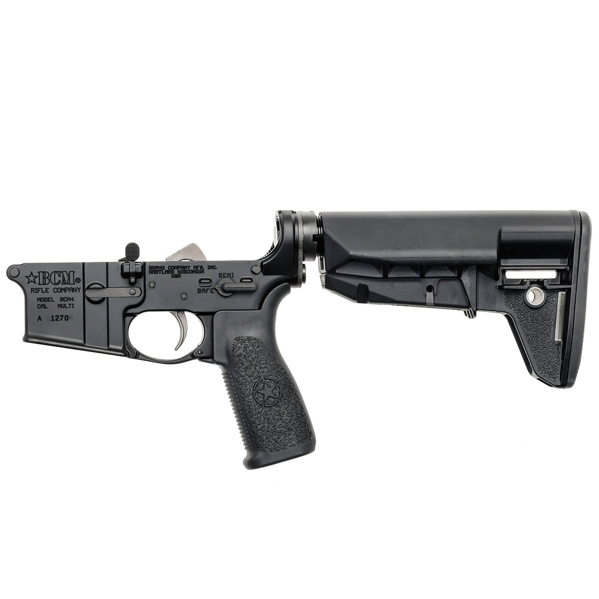 BRAVO COMPANY AR-15 COMPLETE WIDEBODY LOWER RECEIVER WITH MOD-2-SOPMOD ...