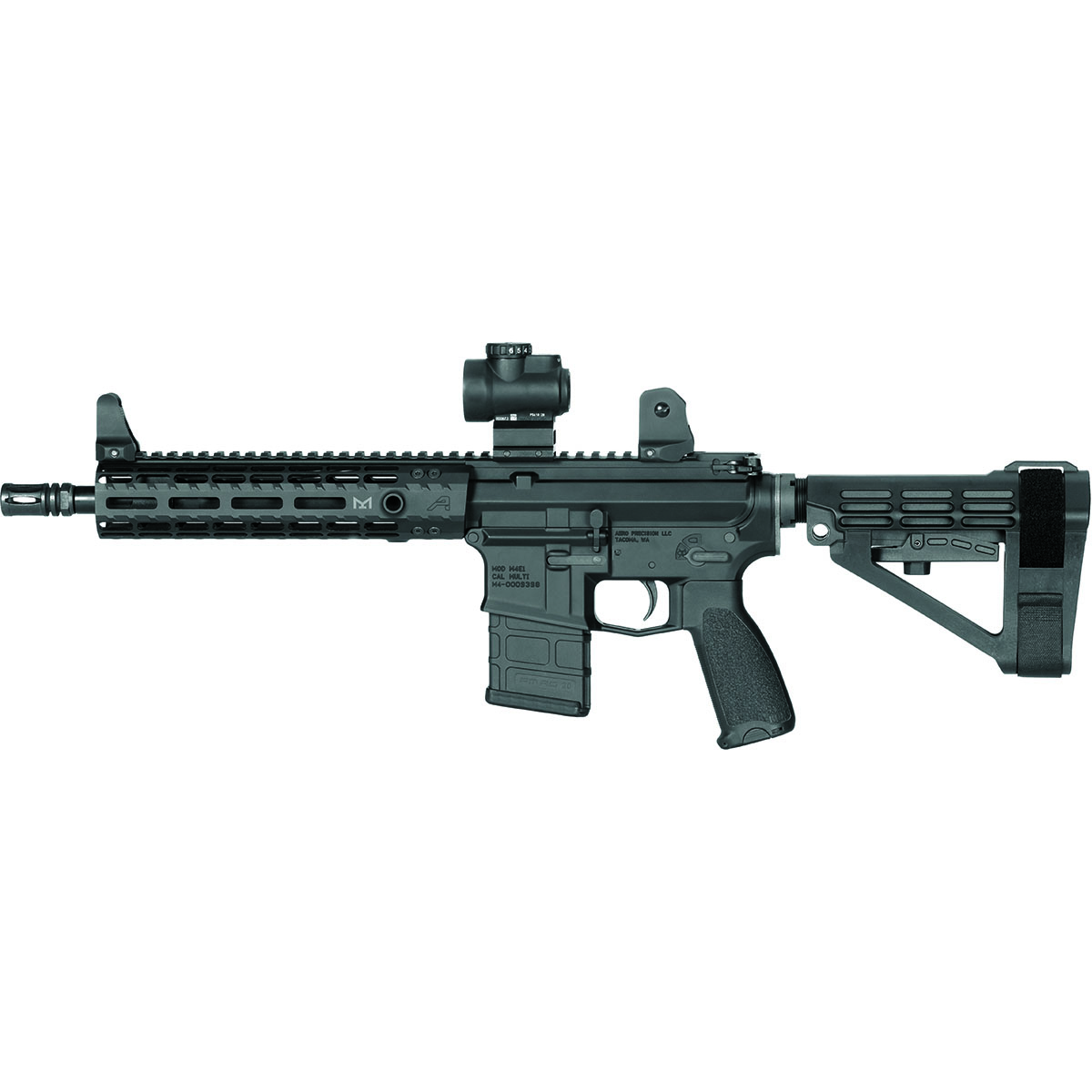 SB TACTICAL SBA4 5 Position Adjustable Pistol Stabilizing Brace Black ...