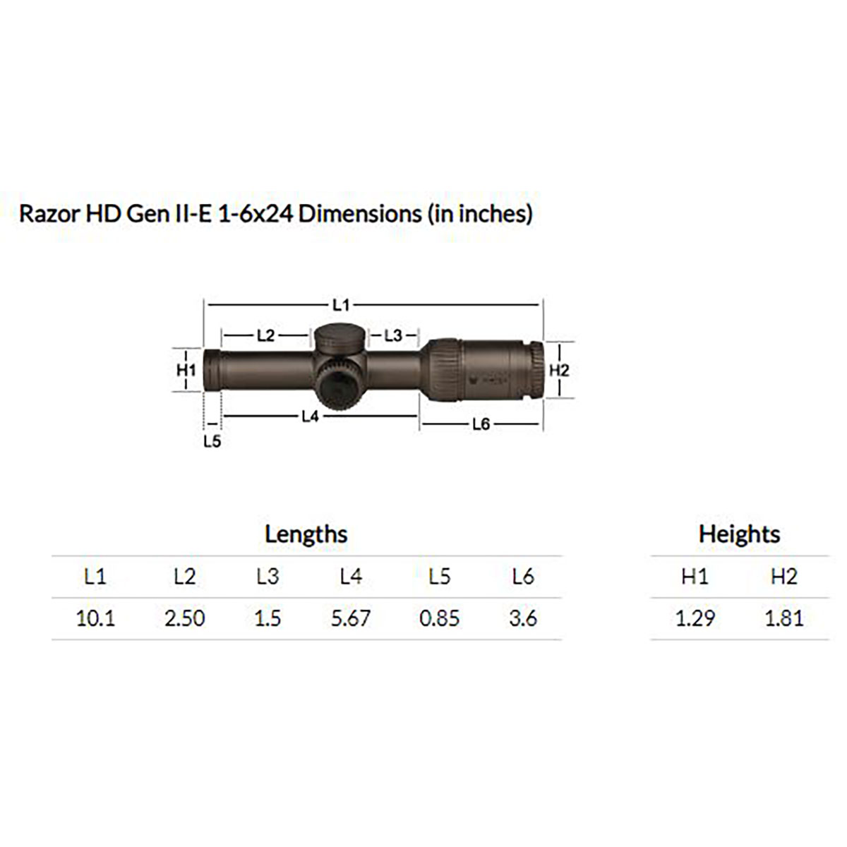 VORTEX OPTICS RAZOR HD GEN II-E 1-6X24MM SFP ILLUMINATED RIFLE SCOPE