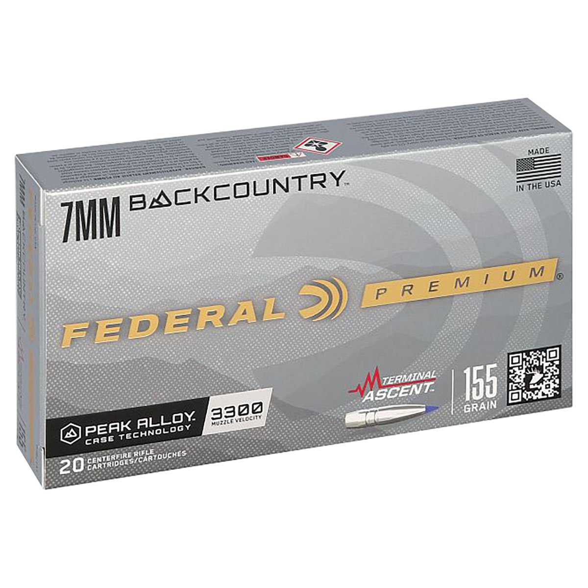 FEDERAL TERMIAL ASCENT 7MM BACKCOUNTRY RIFLE AMMO