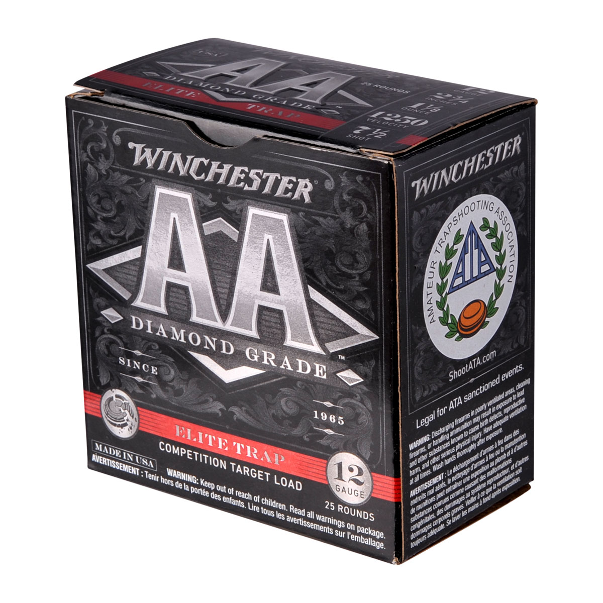 WINCHESTER AA DIAMOND GRADE ELITE TRAP 12 GAUGE SHOTGUN AMMO