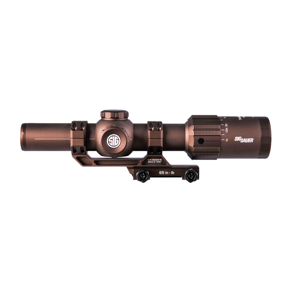 SIG SAUER, INC. TANGO MSR 1-8X24MM SFP ILLUMINATED RIFLE SCOPE WITH MOUNT