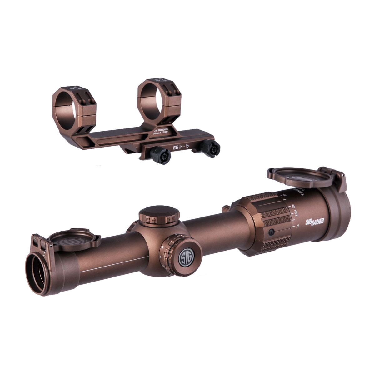 SIG SAUER, INC. TANGO MSR 1-8X24MM SFP ILLUMINATED RIFLE SCOPE WITH MOUNT