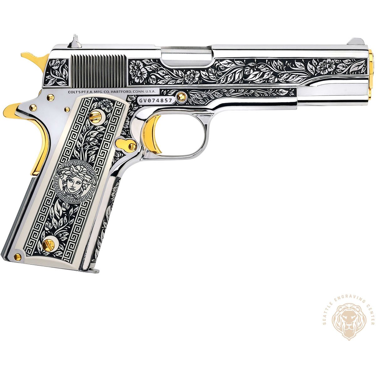 COLT 1911 GOVERNMENT CLASSIC CUSTOM 45 ACP MEDUSA SEMI-AUTO HANDGUN