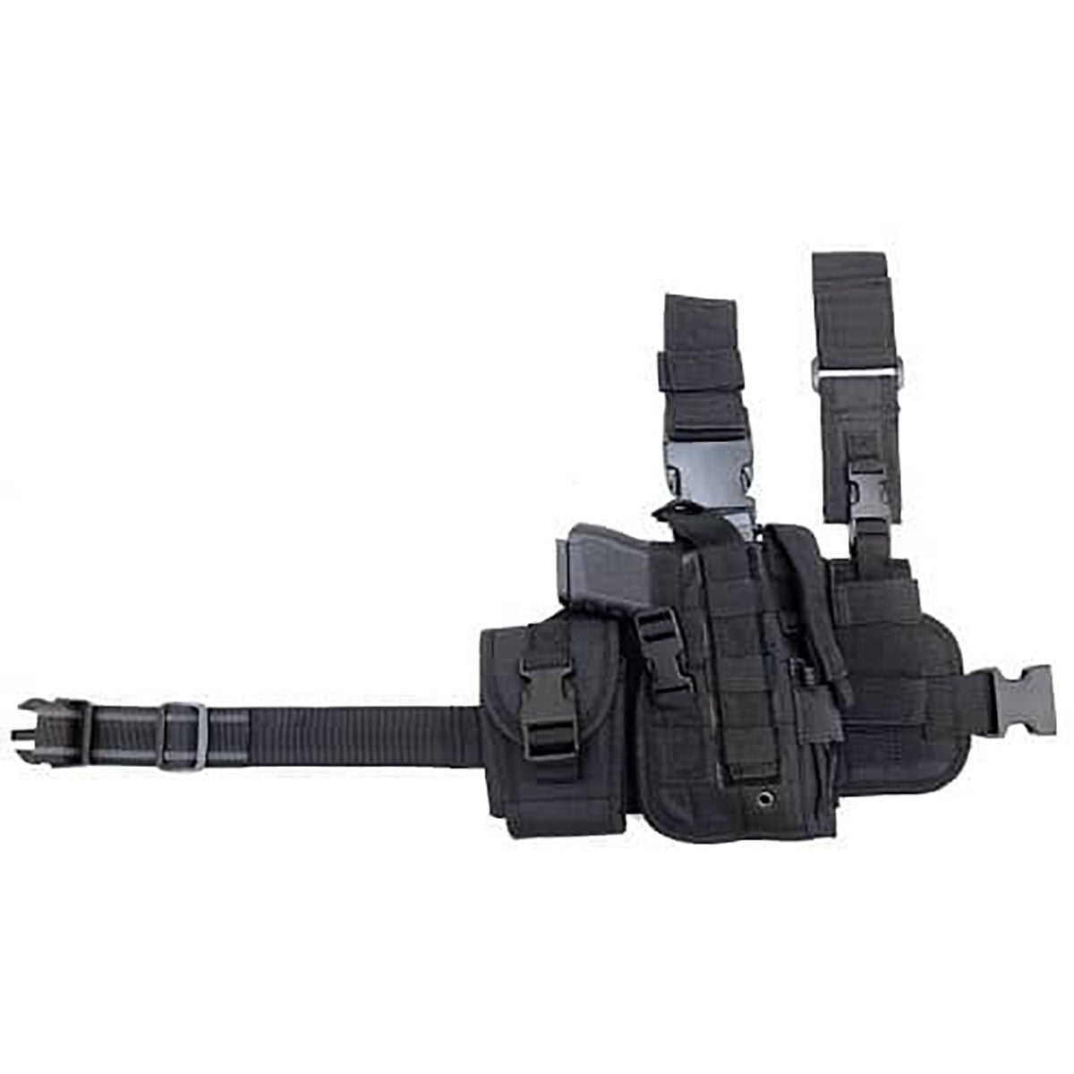 SCHRECK WHOLESALE INC CACTUS JACK TACTICAL DROP LEG HOLSTER W/MAG POUCH