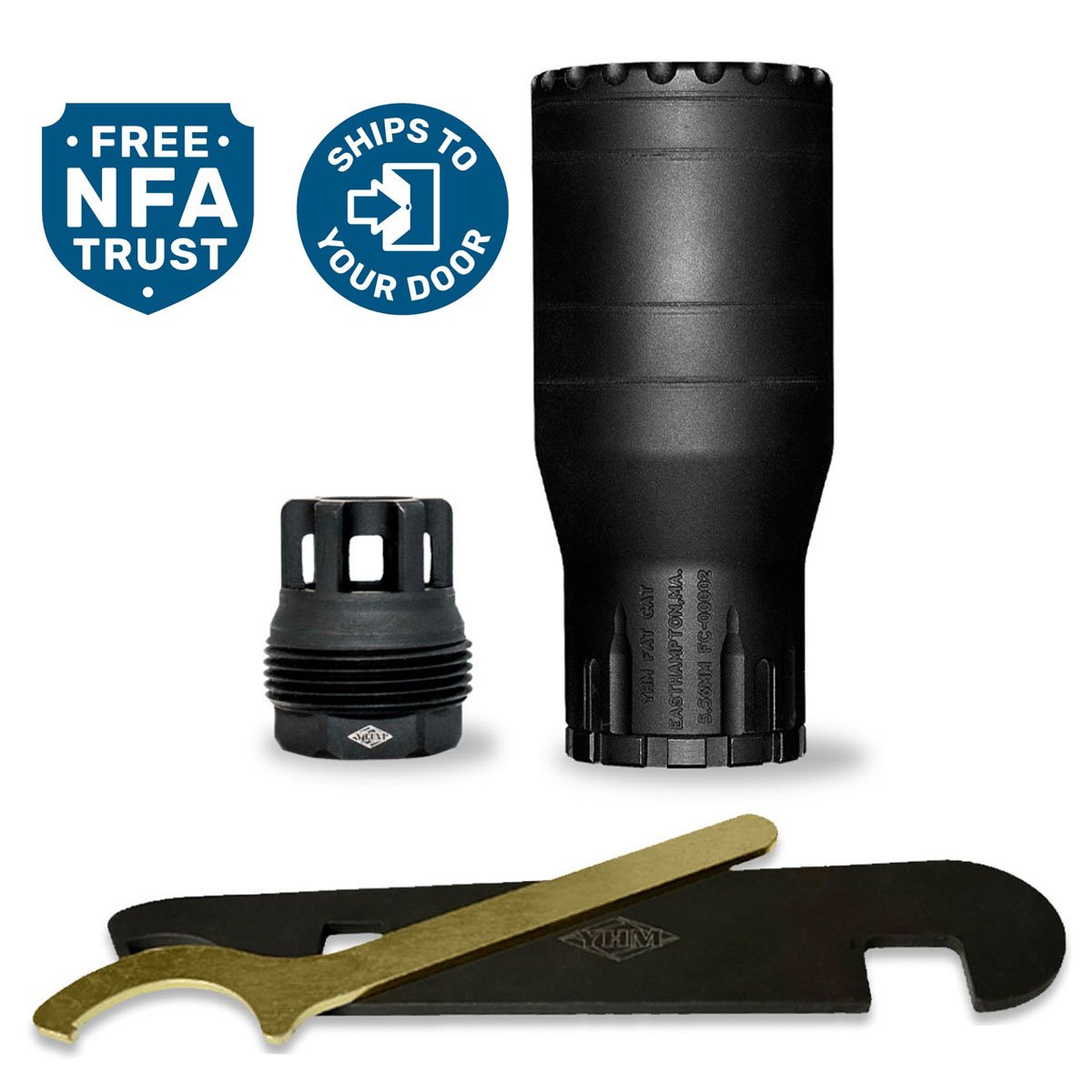 YANKEE HILL MACHINE CO., INC. FAT CAT 5.56MM RIFLE SUPPRESSOR