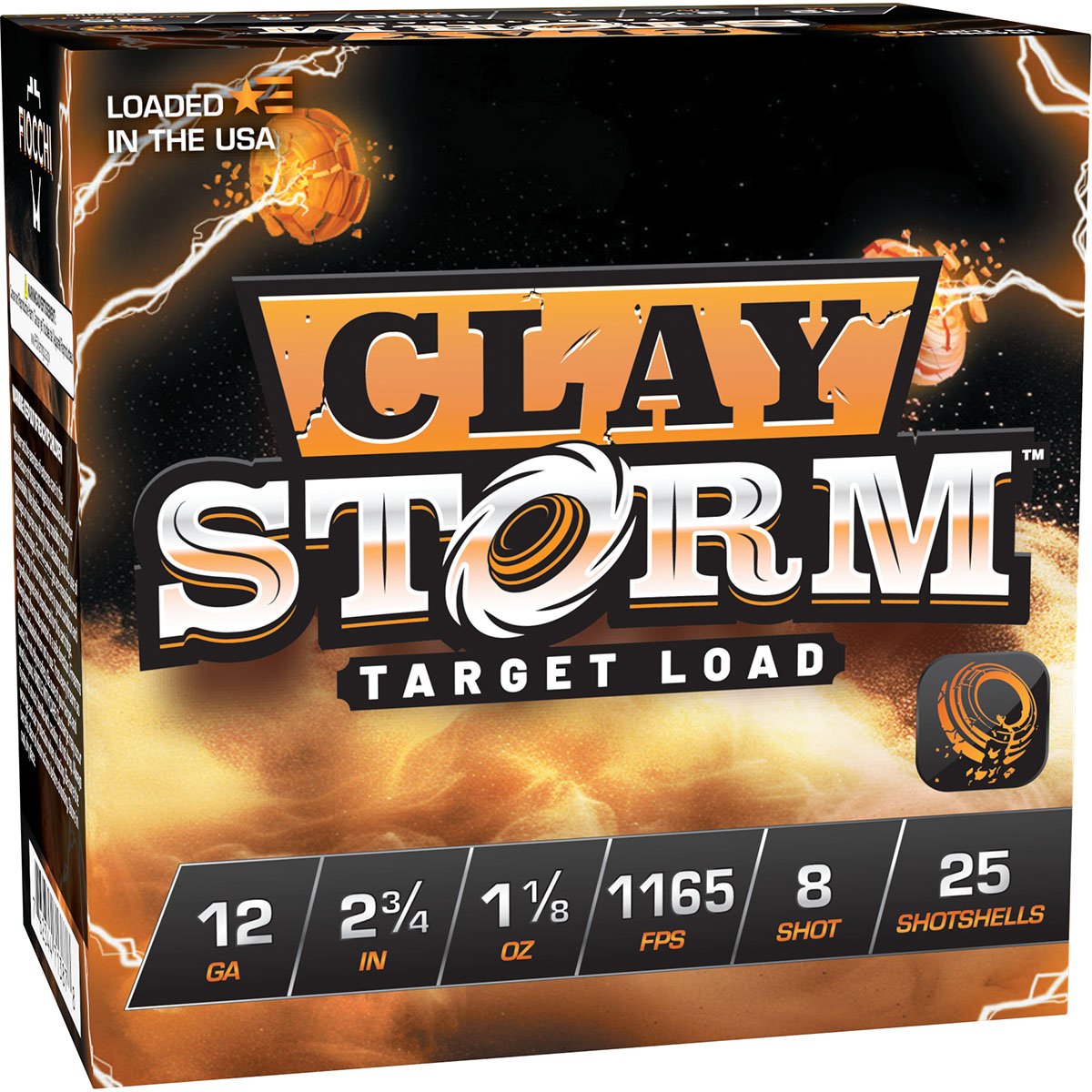 FIOCCHI AMMUNITION CLAY STORM 12 GAUGE #7.5 SHOT SHOTGUN AMMO