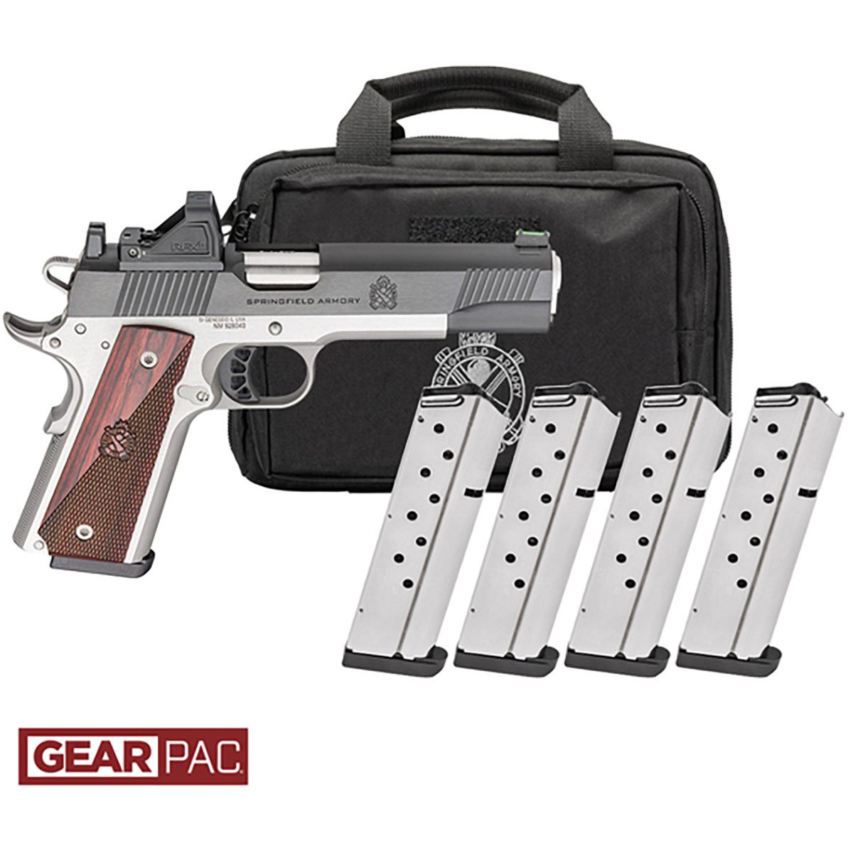 SPRINGFIELD ARMORY 1911 RONIN AOS 45 ACP SEMI-AUTO HANDGUN GEAR PAC W/RFX11