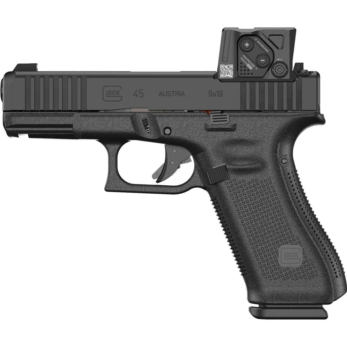 GLOCK G45 GEN 6 9MM LUGER SEMI-AUTO HANDGUN W/AIMPOINT COA