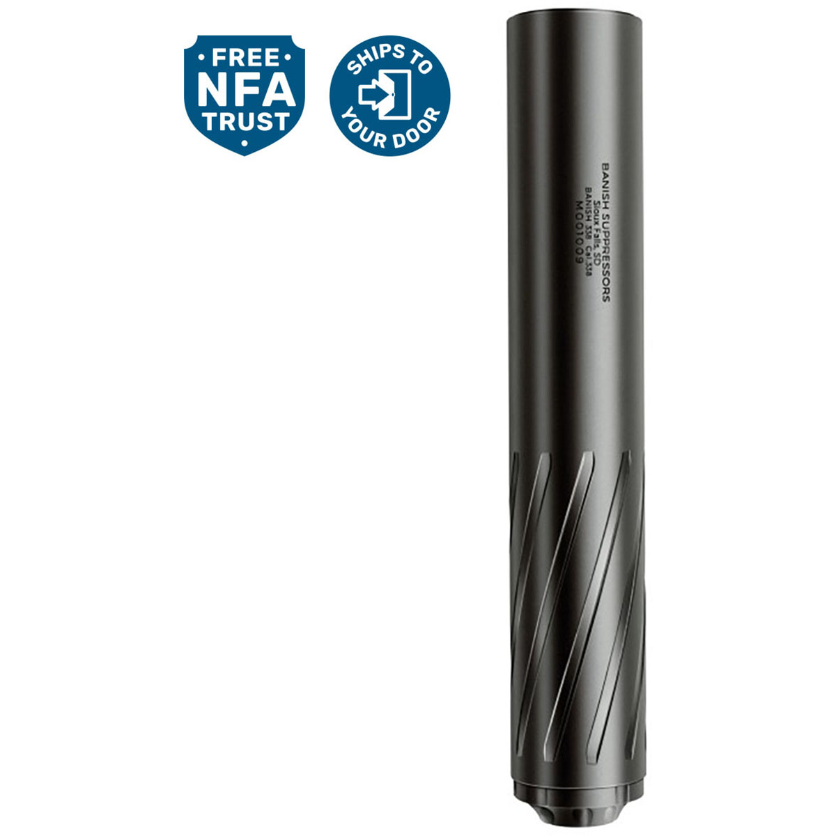 BANISH SUPPRESSORS BANISH 338 338 Caliber Rifle Suppressor Black SKU ...