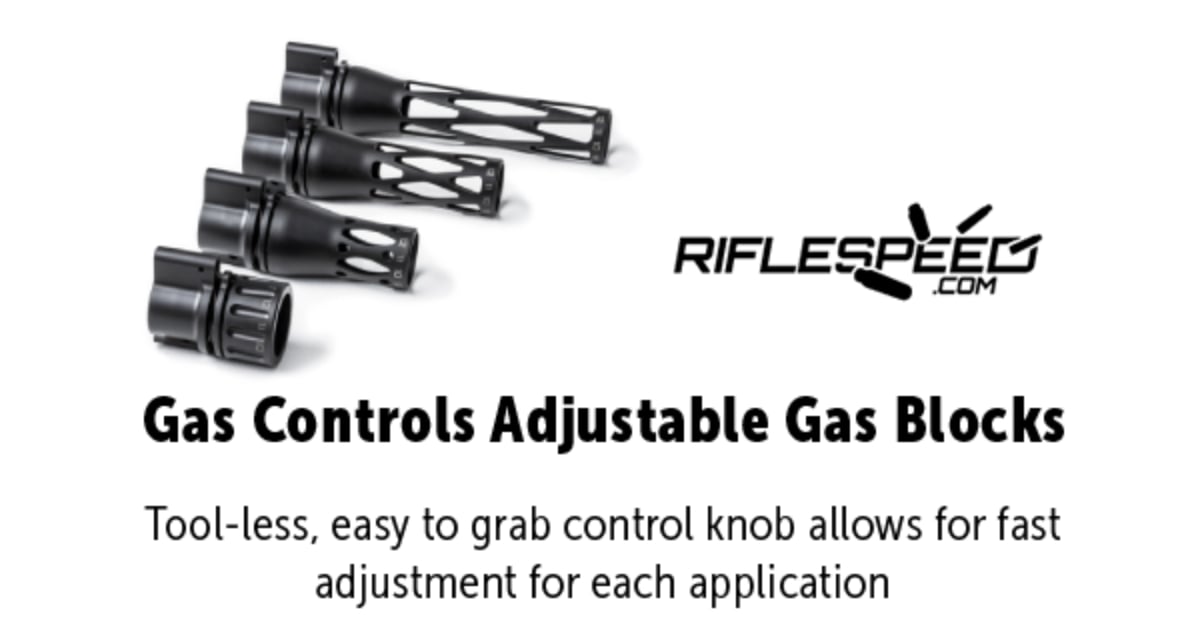 RIFLESPEED GAS CONTROLS ADJUSTABLE GAS BLOCK | Brownells