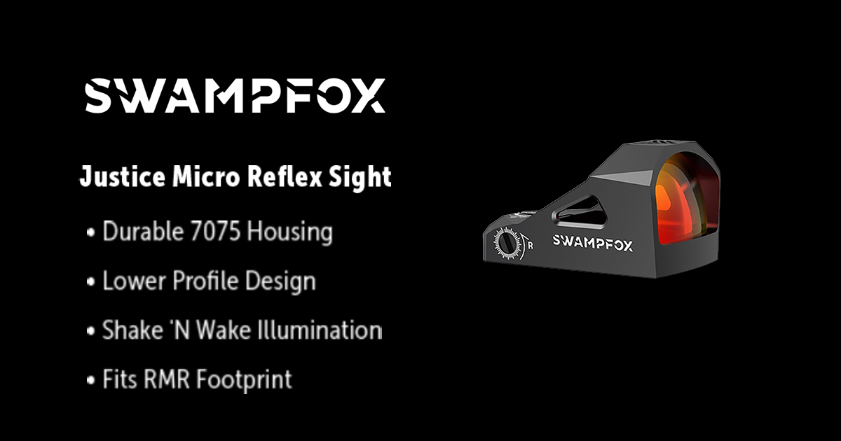 SWAMPFOX OPTICS REBEL Riser Dot Sight Mount & Justice Red Dot SKU ...